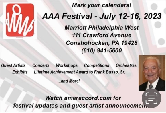 American Accordionists' Association AAA Annual Festival, July
